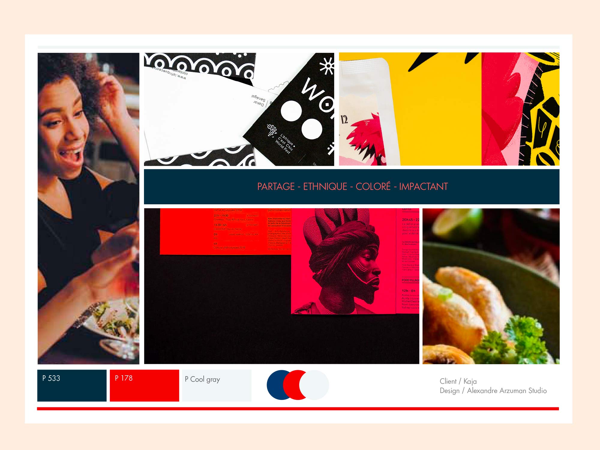 Kaja - Identité visuelle pour une marque antillo-africaine.